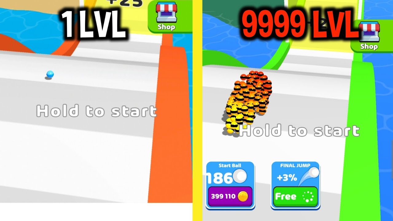 MAX LEVEL in Balls Go High Game - YouTube