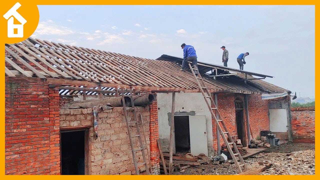 Renovate an old house, it took 8 months to rebuild into a huge villa ...