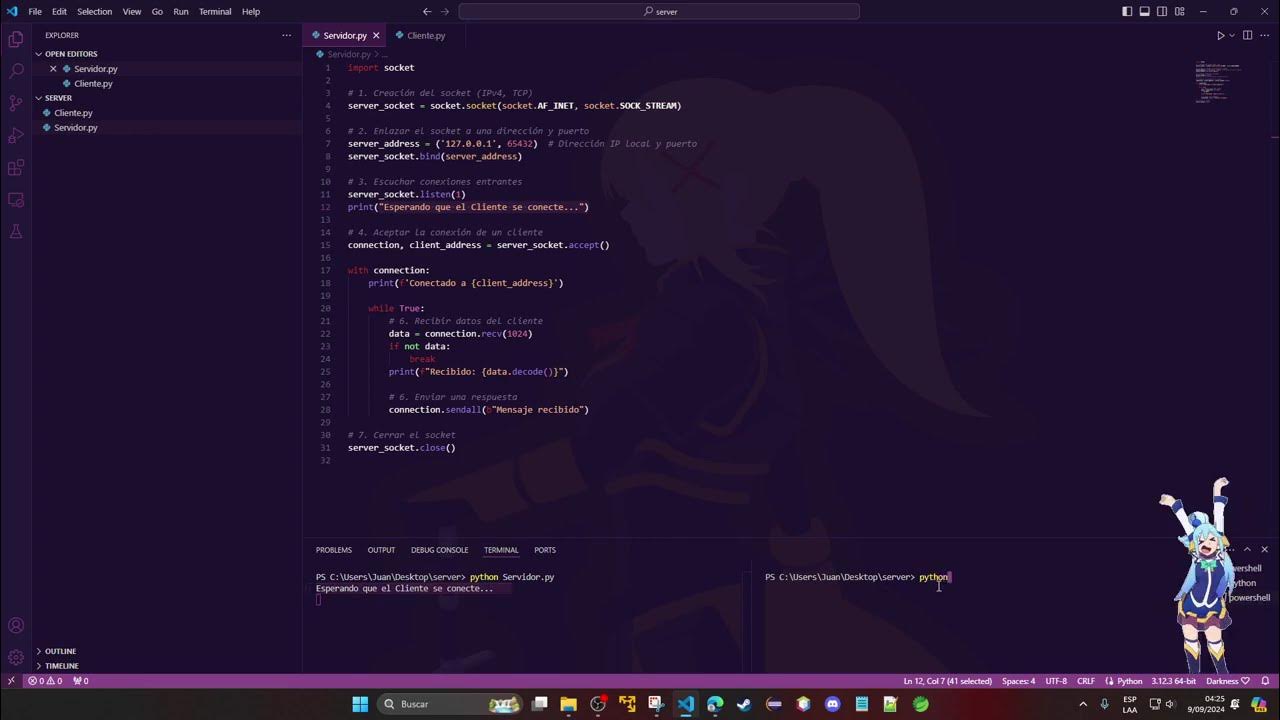 Servidor simple en python - YouTube