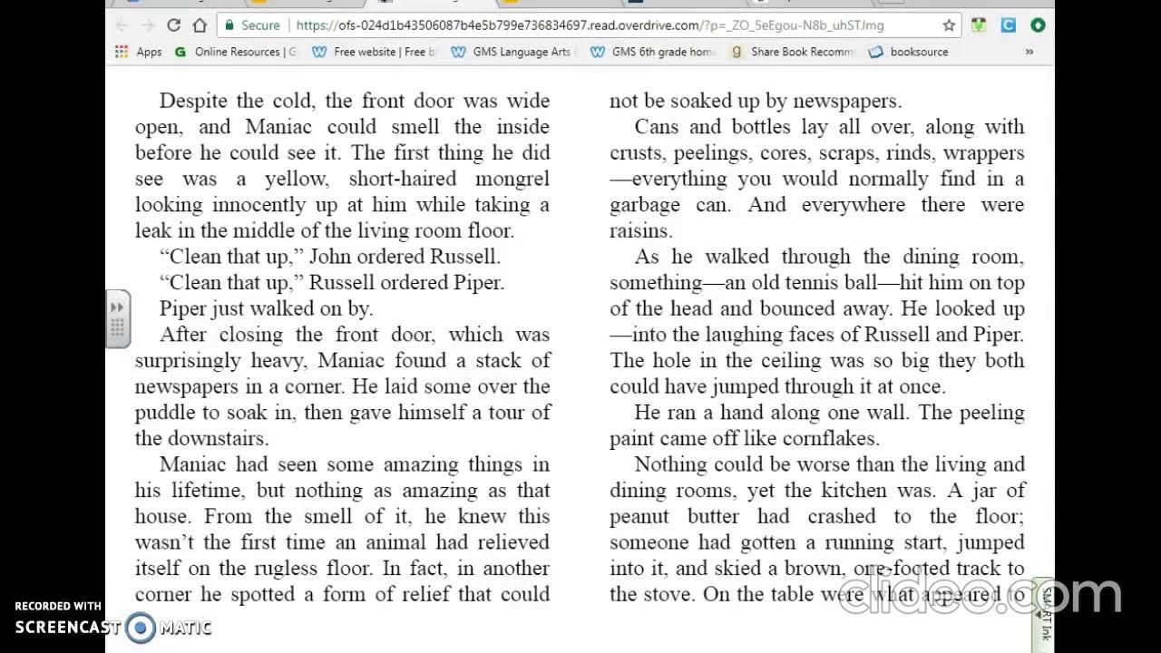 Maniac Magee Chapter 33-39 - YouTube