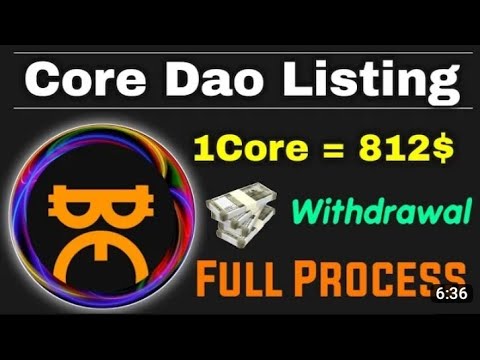 CORE DAO New update what is real Core price how to core coin sale and ...