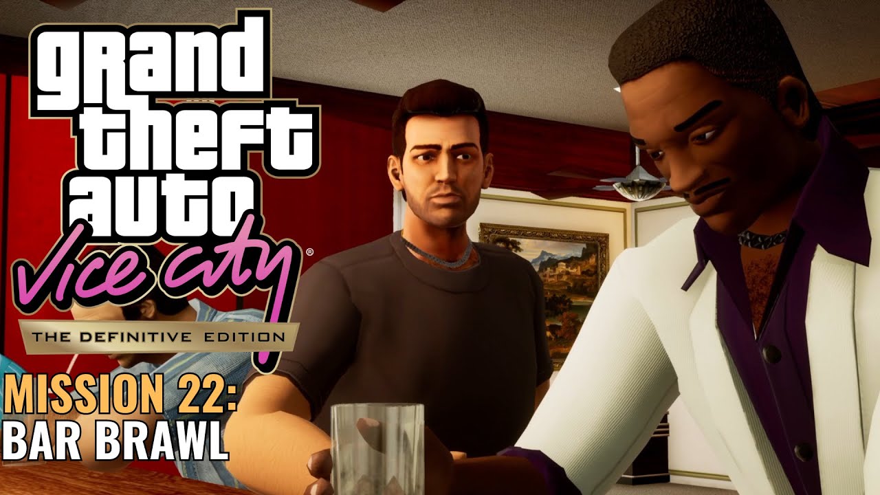 GTA Vice City Definitive Edition - Mission 22 - Bar Brawl - YouTube