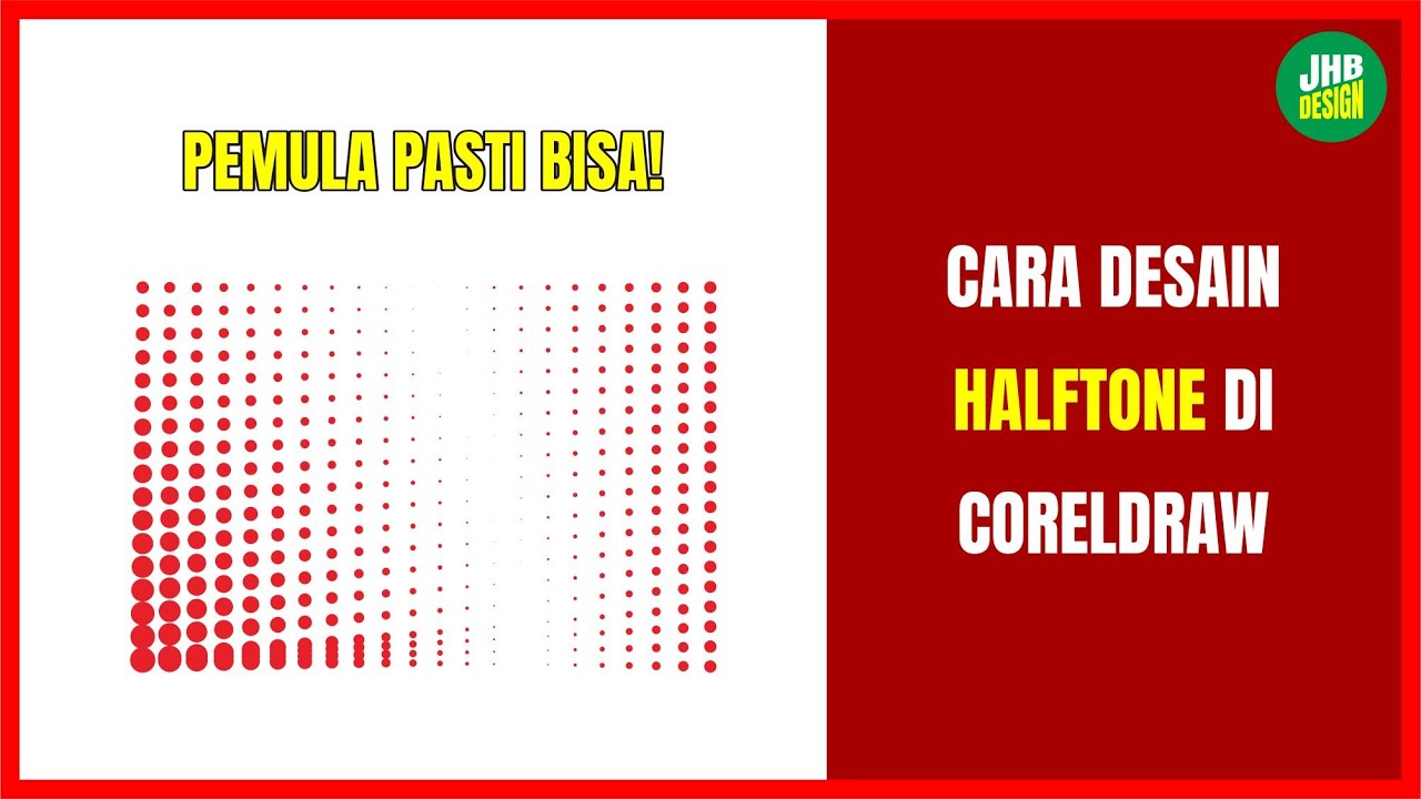 CARA BIKIN PATTERN HALFTONE DI CORELDRAW - YouTube