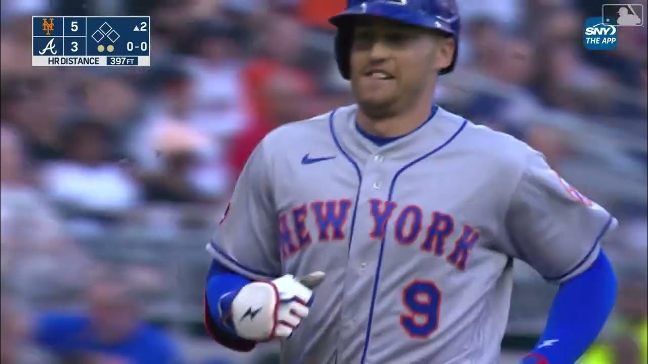 【2023MLB】來自Brandon Nimmo的遙遠祝福！右外野滿貫彈率大都會5:3逆轉超車 - YouTube