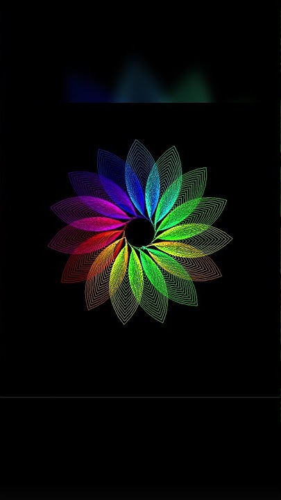 Rainbow Flower Python Turtle Program | #shorts | Code Else - YouTube