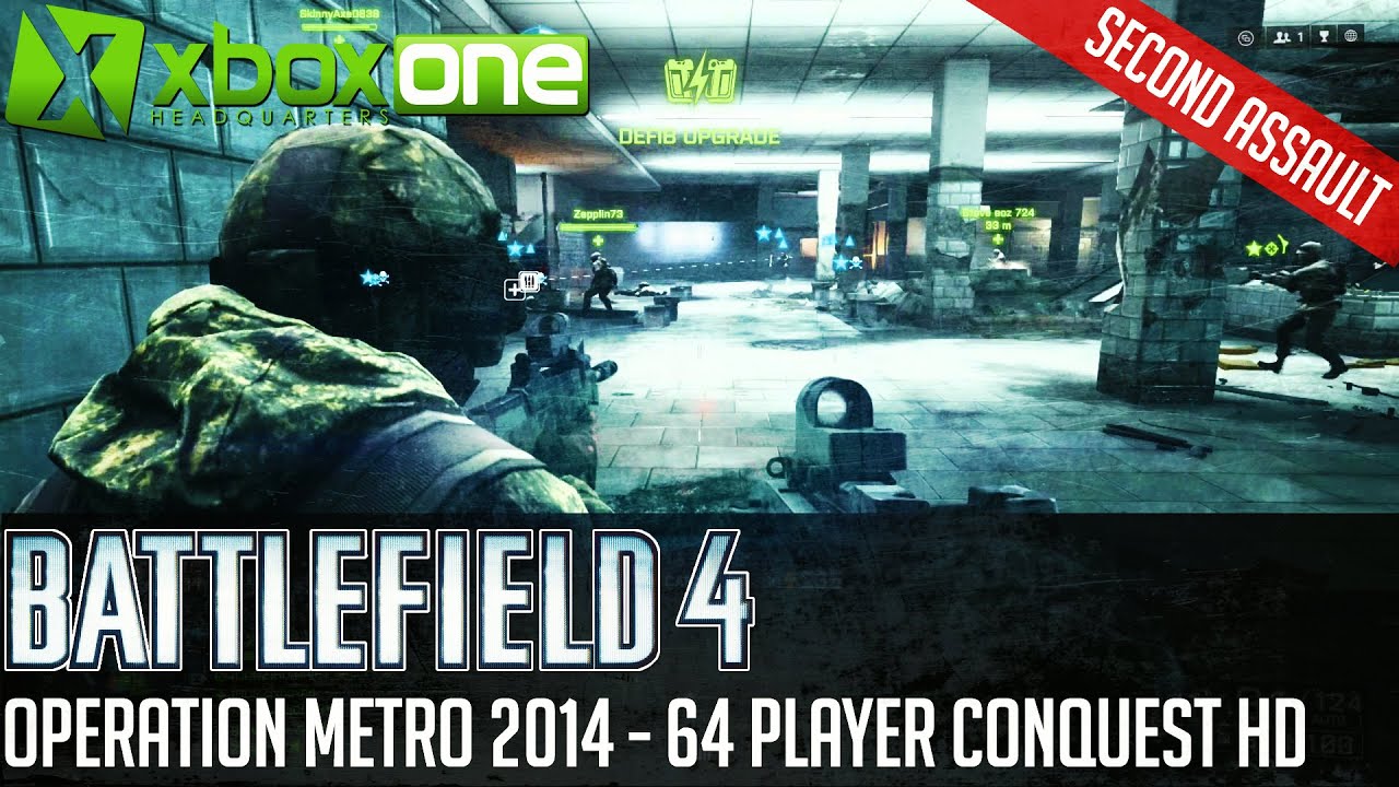 Battlefield 4 BF4 Operation Metro 2014 - Xbox One 64 Player Gameplay ...