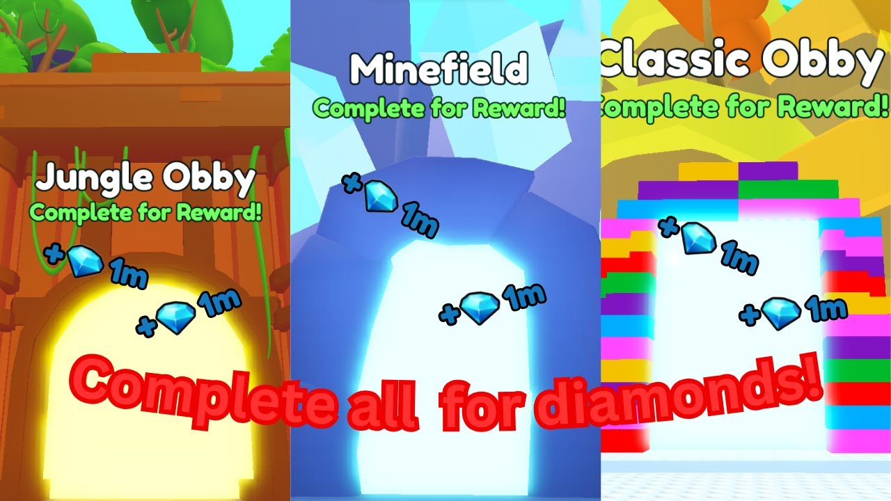 DIAMONDS MINIGAMES! | Pet Simulator 99!🔴 - YouTube