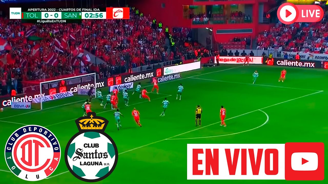 Toluca vs Santos en vivo, Donde ver Toluca vs Santos - Fecha 14 - Liga ...