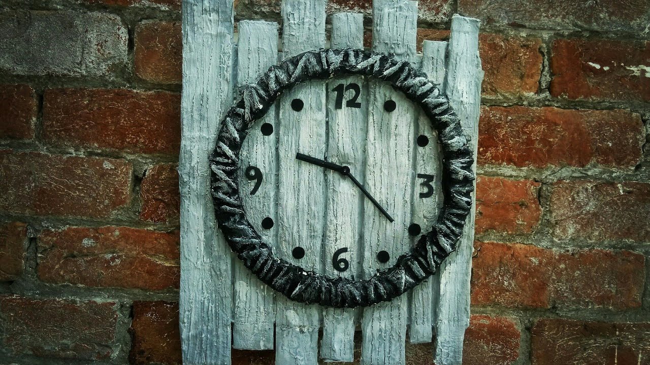How To Make Wall Clock At Home DIYclock Cardboard WallClock YouTube How To Make Wall Clock At Home DIYclock Cardboard WallClock YouTube