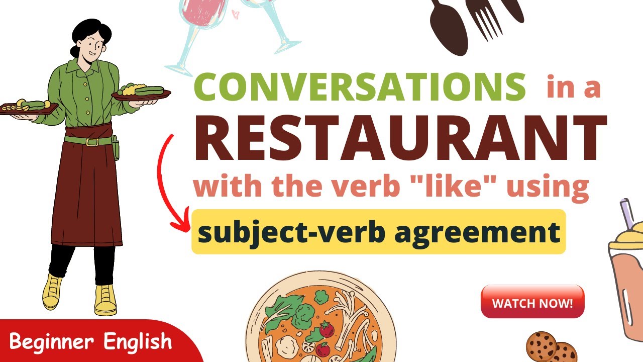 A1 English: Conversations in a Restaurant with the verb "like" in ...