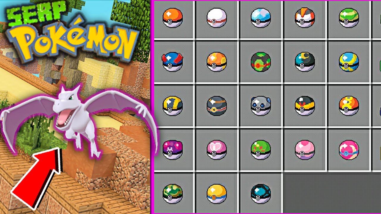 SAIU !! NOVA ATUALIZAÇÃO MELHOR ADDONS/MOD POKÉMON SERP V2.6 Para MCPE ...
