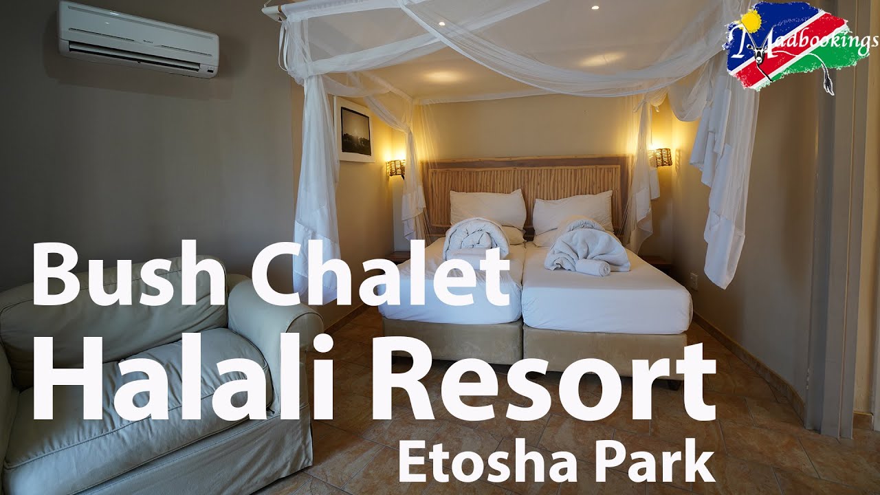 Halali Resort Etosha Namibia Bush Chalets - YouTube