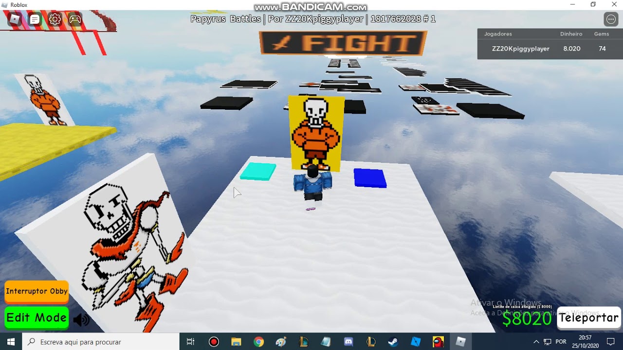 Obby Creator Papyrus Battles! - YouTube