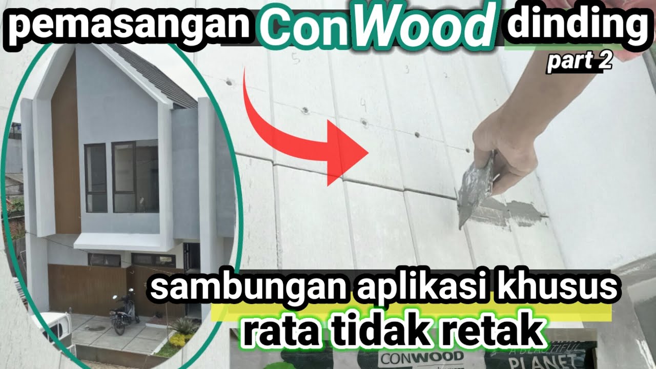 dinding rumah conwood pada pemasangan lantai 2 #part2 - YouTube