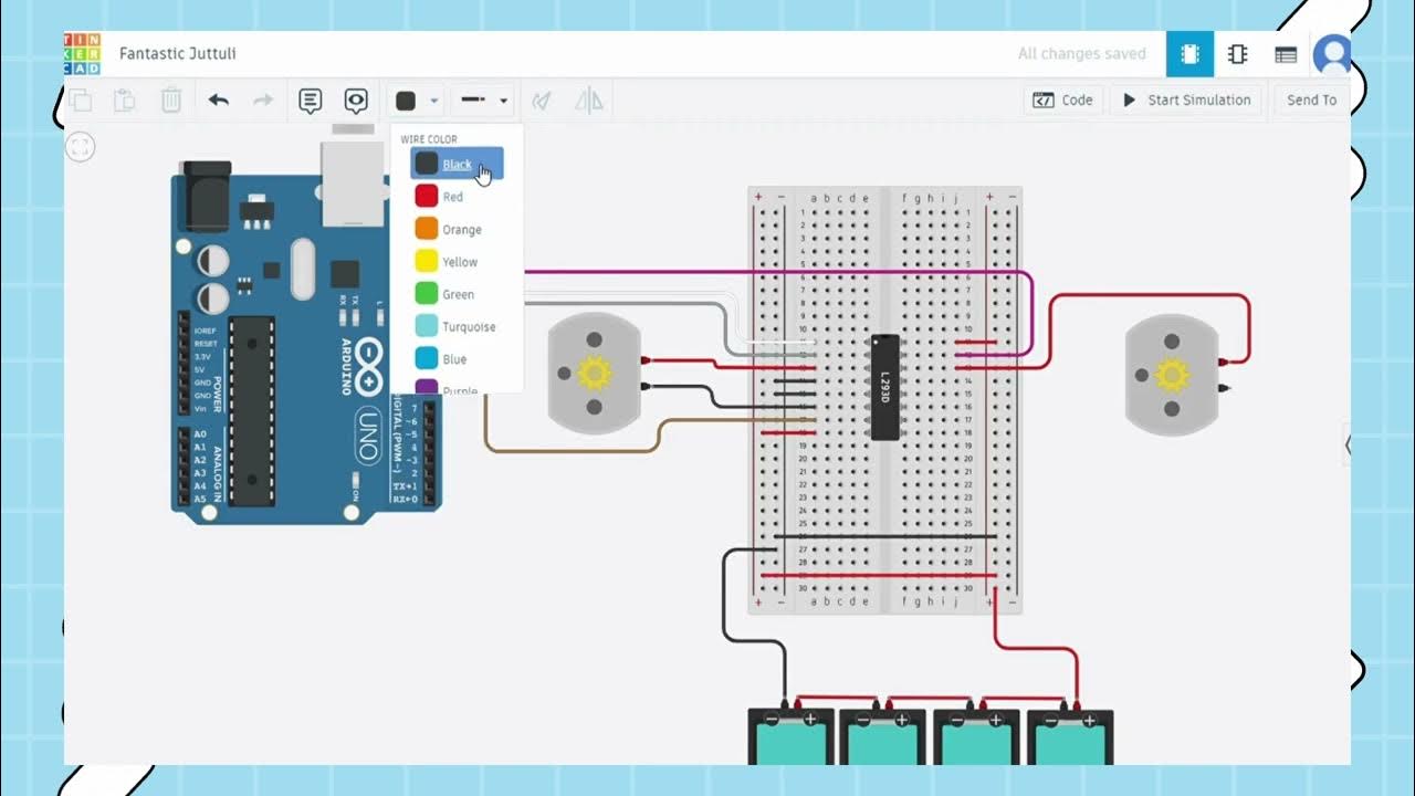 Elektronika Lanjut - Simulasi Arduino Menggunakan TinkerCAD - Mobile Robot Obstacle Avoider ...