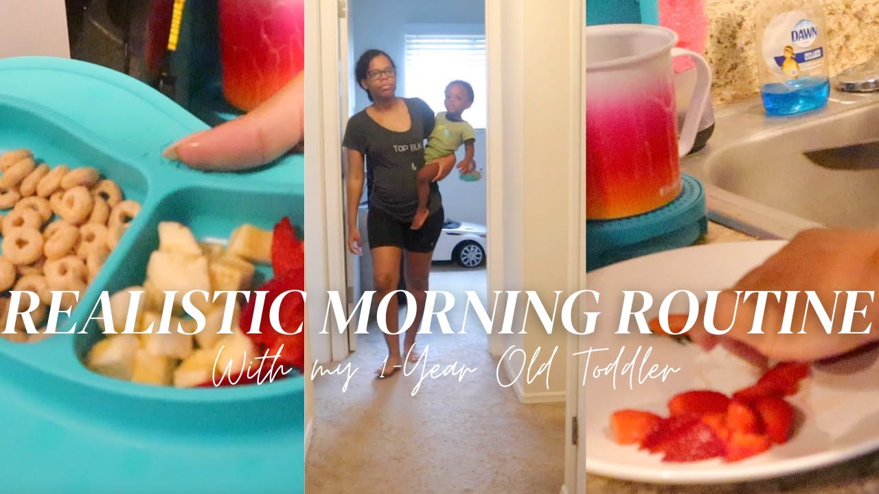 My realistic morning routine with my toddler - YouTube