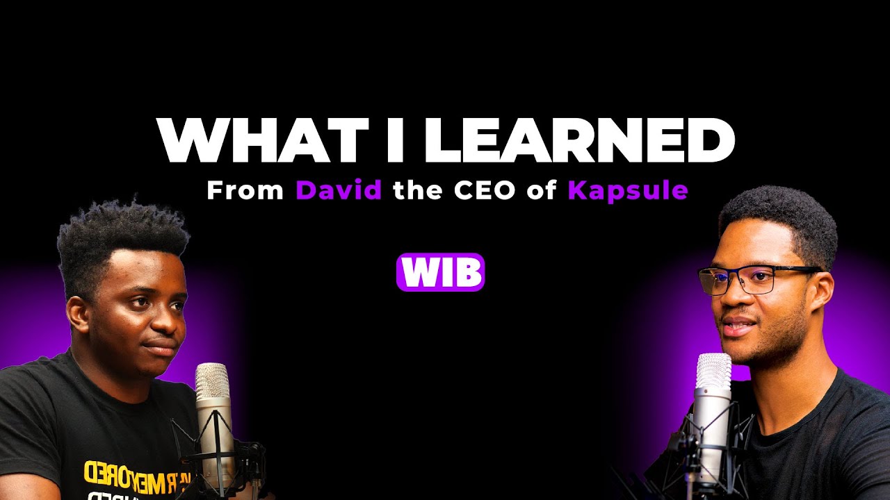 What I Learned from David Chen: Co-Founder of Kapsule - YouTube