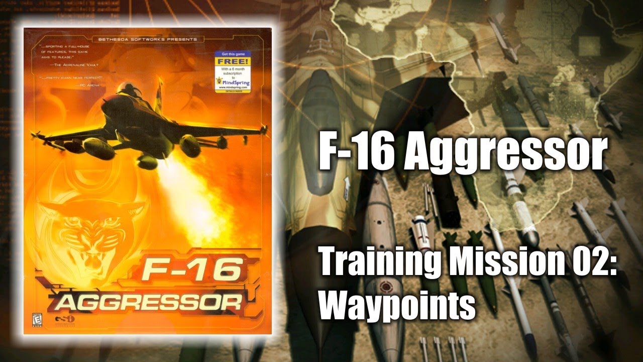 F-16 Aggressor (1999) - Training Mission 2: Waypoints - YouTube