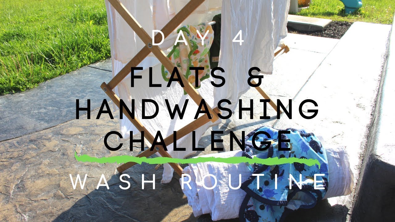How Do I Wash Cloth Diapers? Flats & Handwashing Challenge Day 4 Wash ...