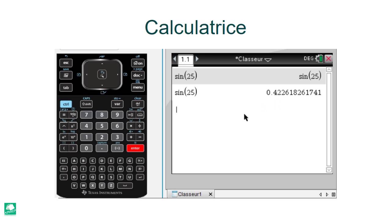 08 trigonometrie calcul CST TI nspire - YouTube
