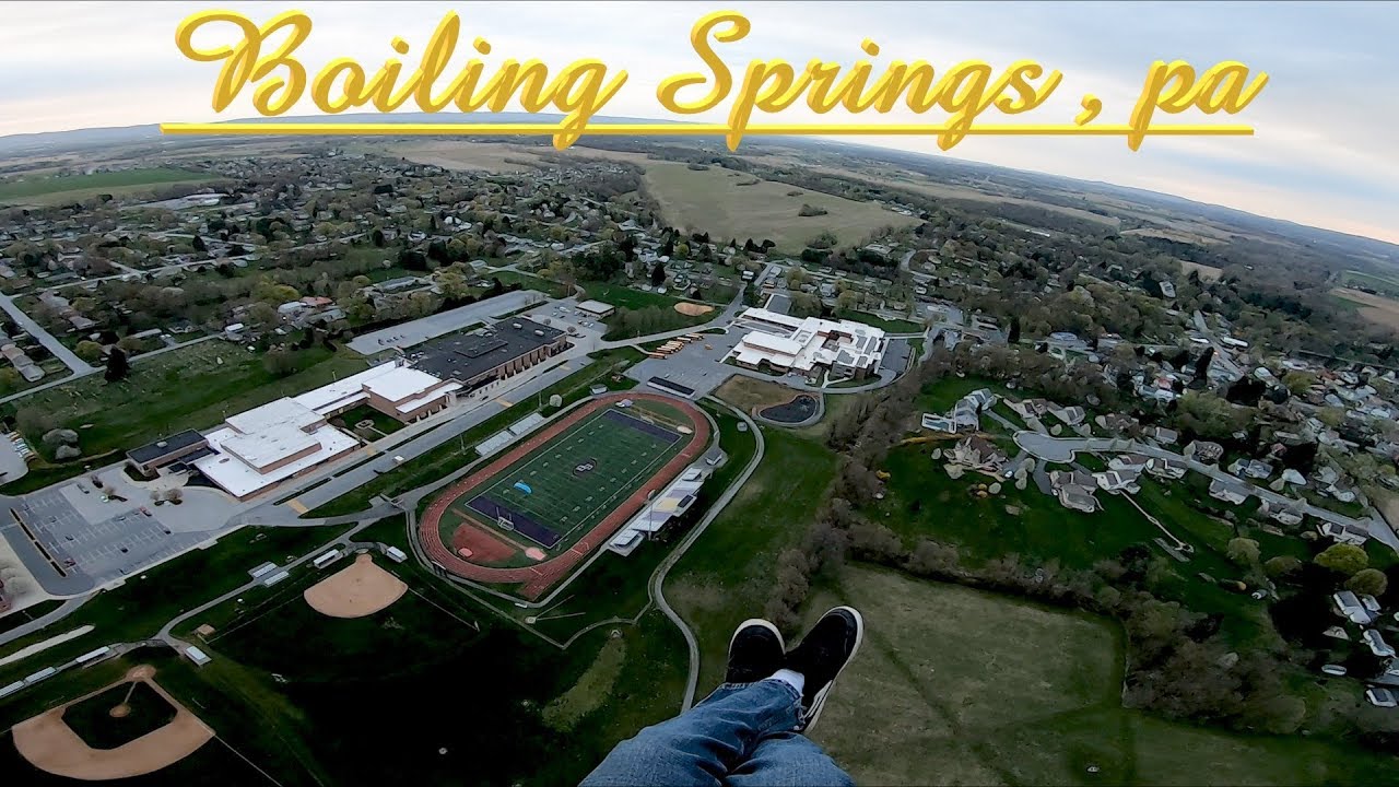 Flying around Boiling Springs, PA - YouTube