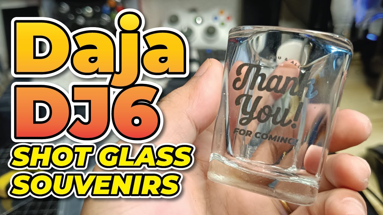 DAJA DJ6 Laser Engraver: Engraving on glass material for wedding ...