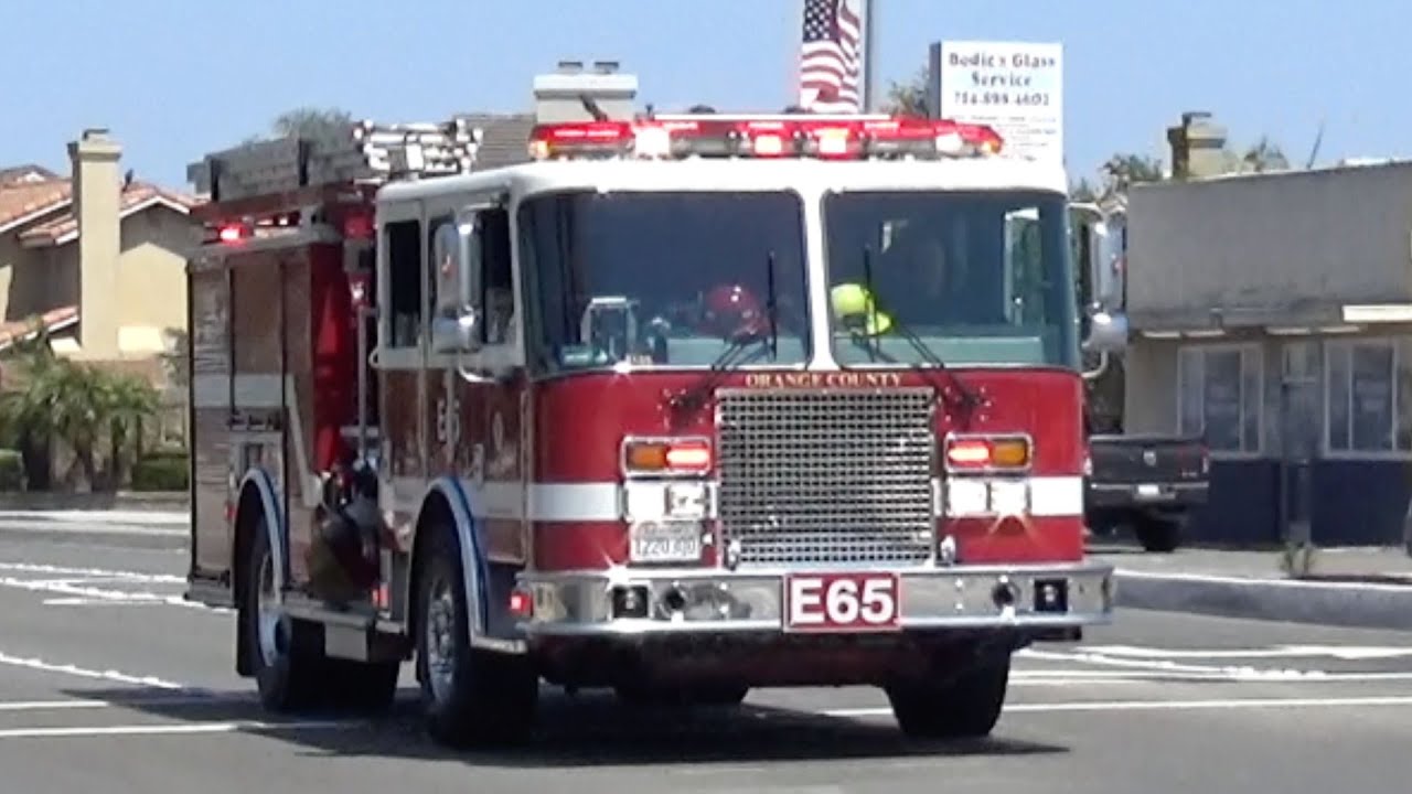 *NEW Camera* OCFA Engine 65 responding - YouTube