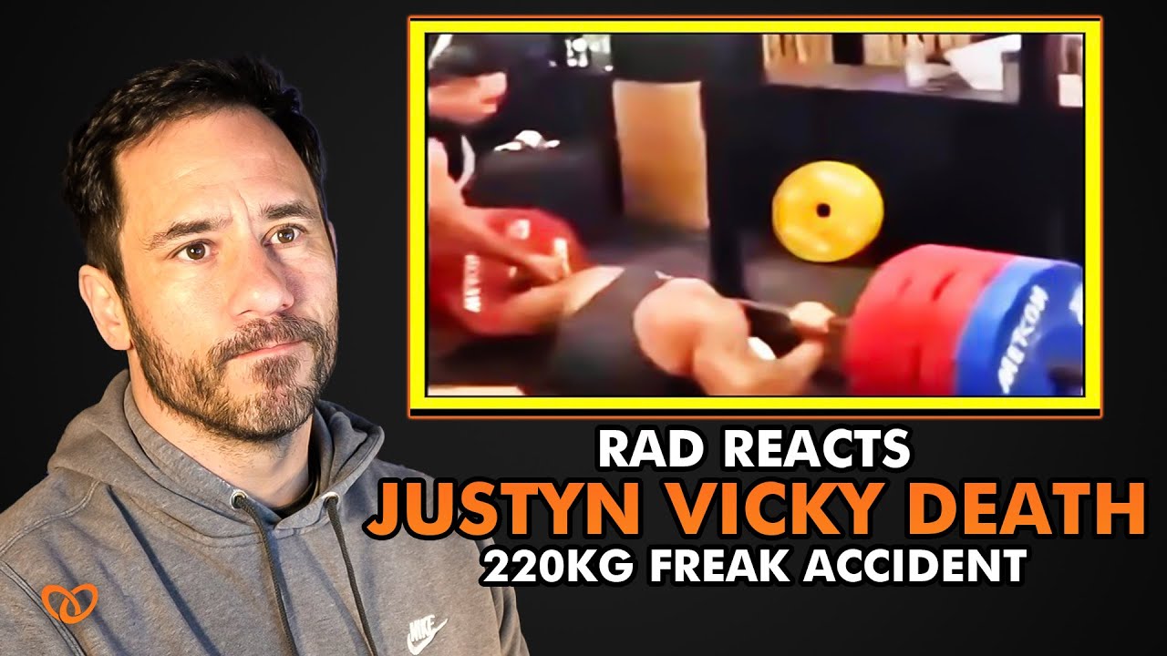 Rad Reacts To Justyn Vicky Death From 220Kg Squat - YouTube