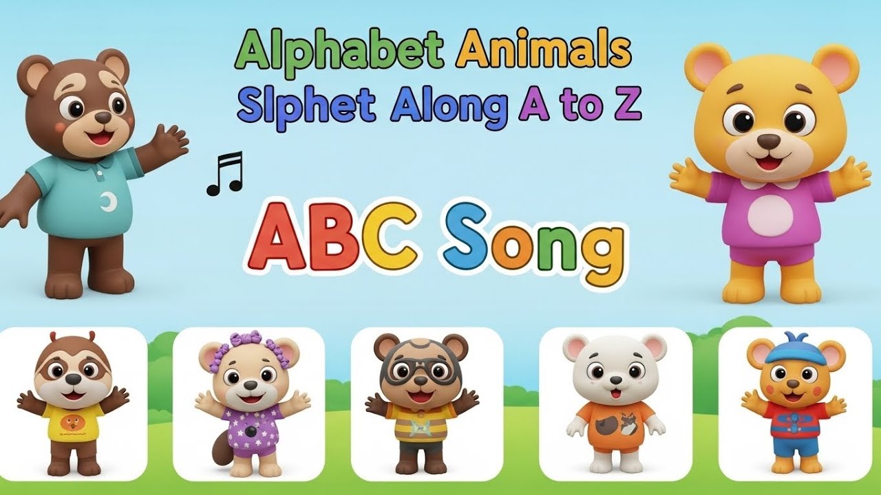 🐰 Alphabet Animals | Sing Along A to Z | Kids ABC Song - YouTube