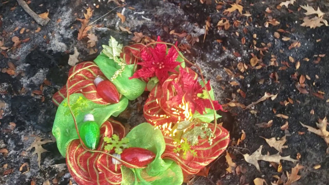 Burning Stuff 847: Holiday Wreath - YouTube