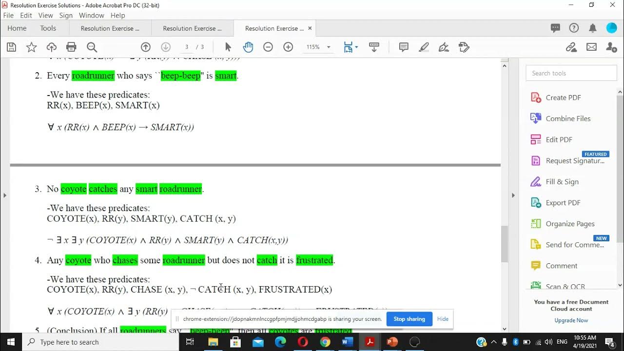 predicates logic example 3 - YouTube