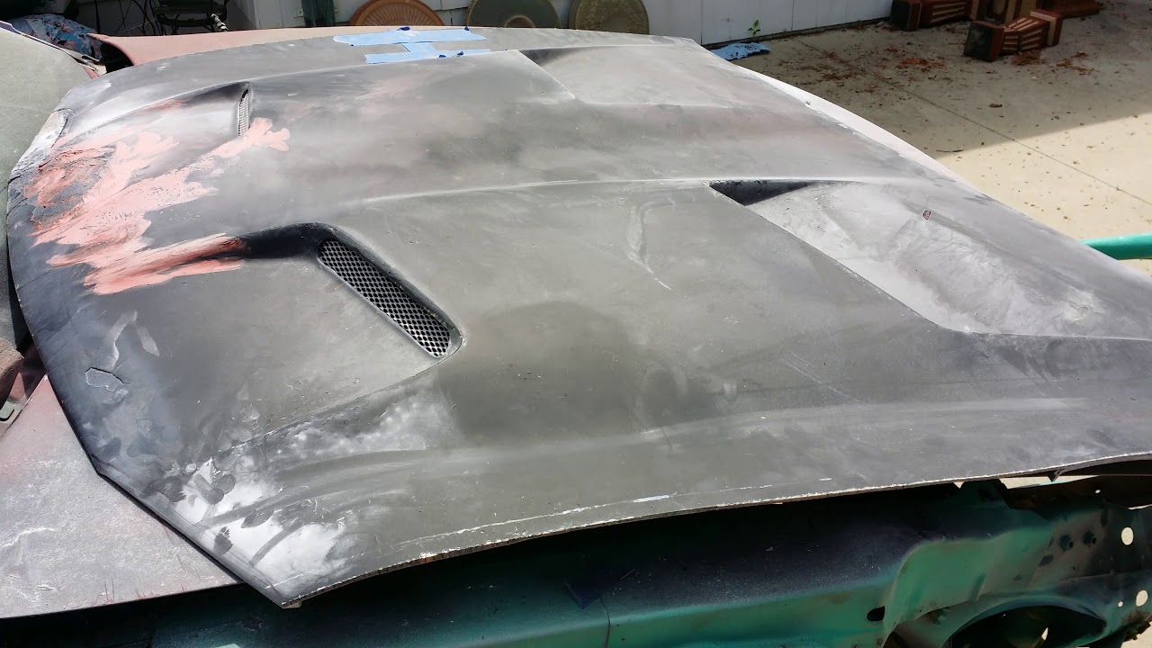 Making a custom hood. 04 Pontiac grand prix - YouTube