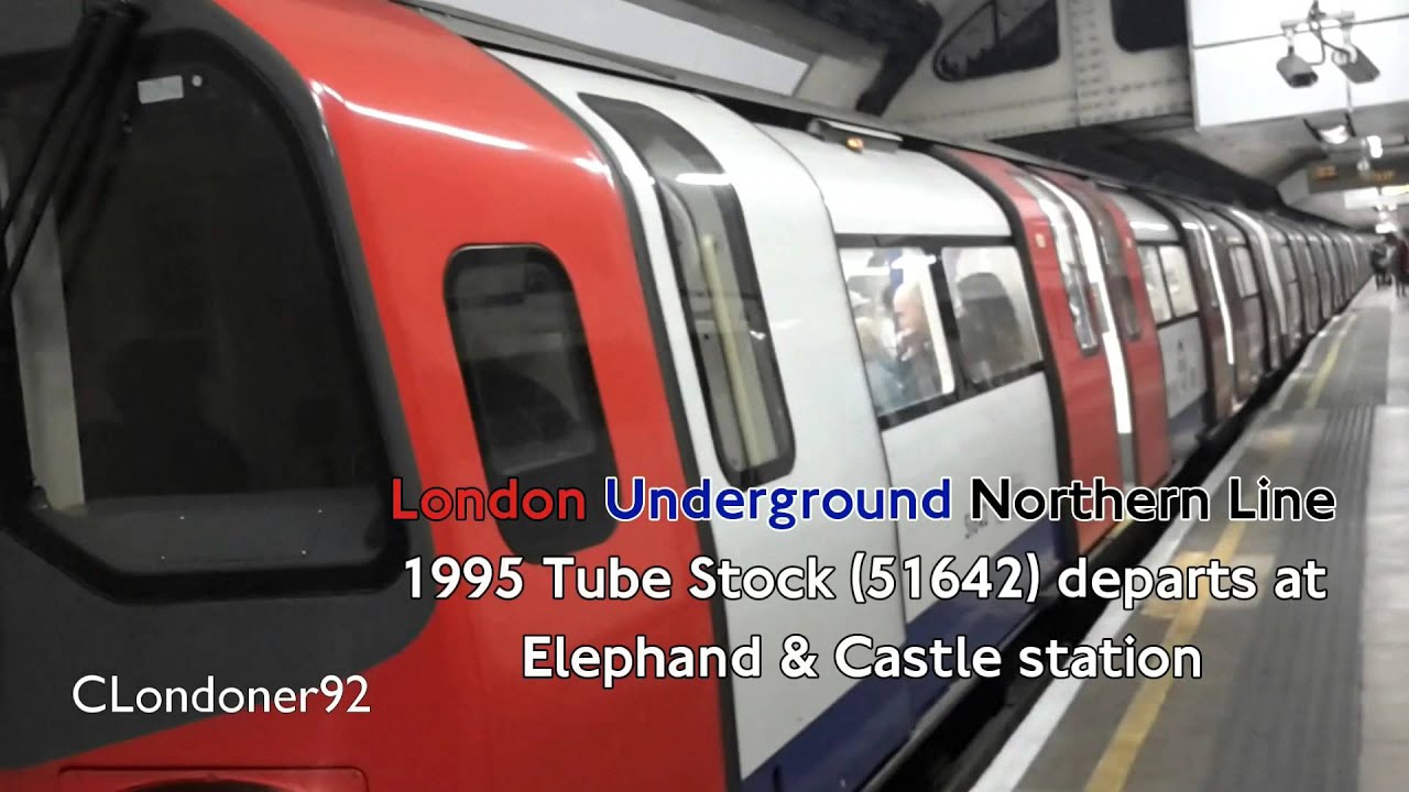 London Underground 1995 stock at London Bridge & Elephant & Castle ...