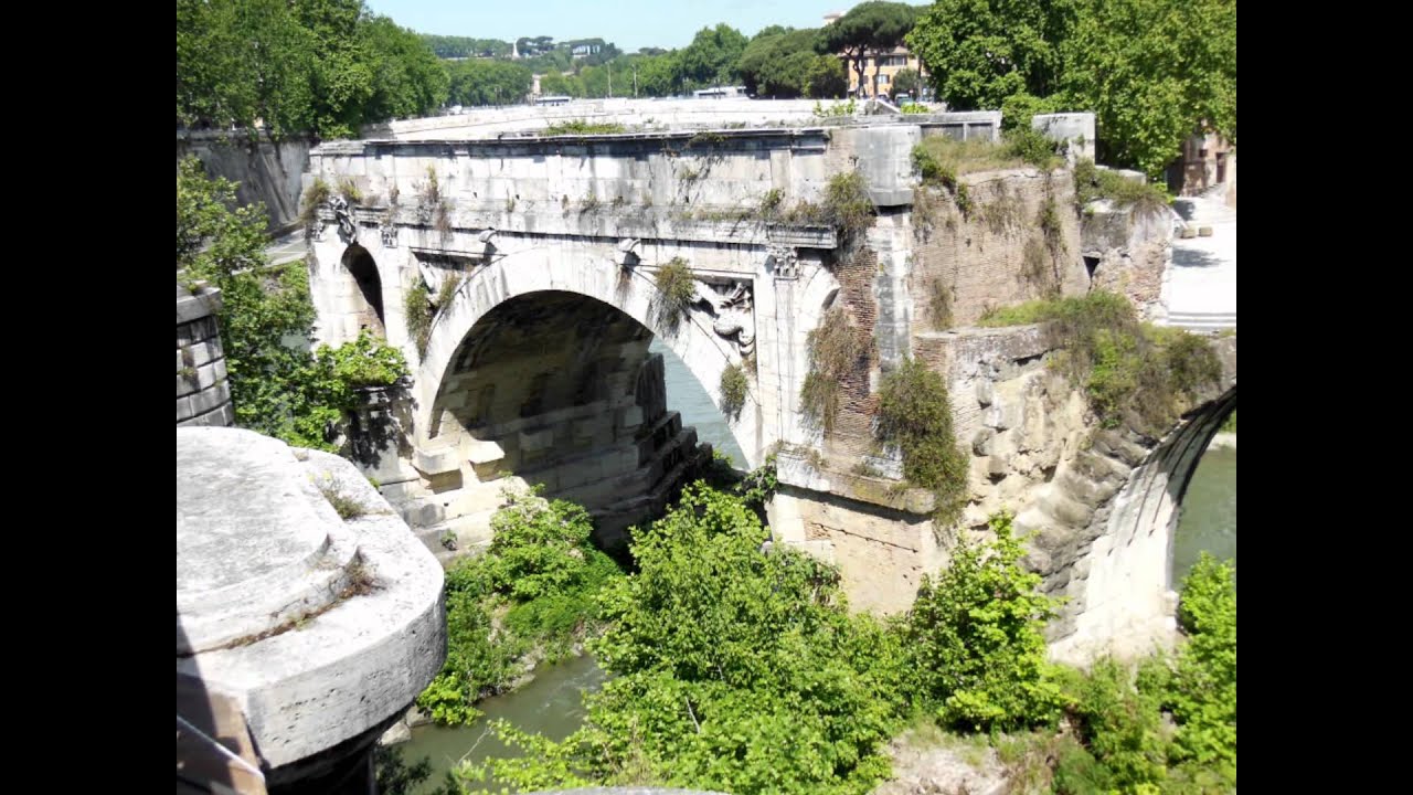 Ponte Rotto (Pons Aemilius) - Roma - YouTube