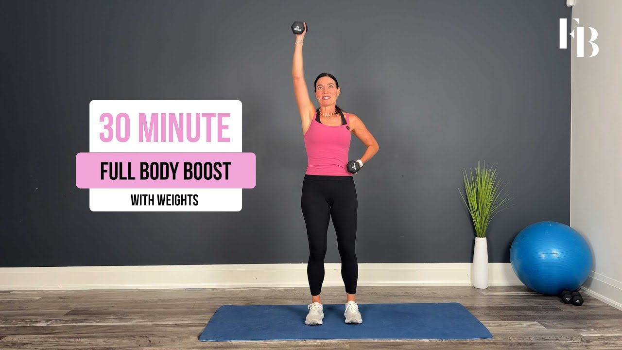 30 Minute Full Body Boost Workout (With Weights) - YouTube