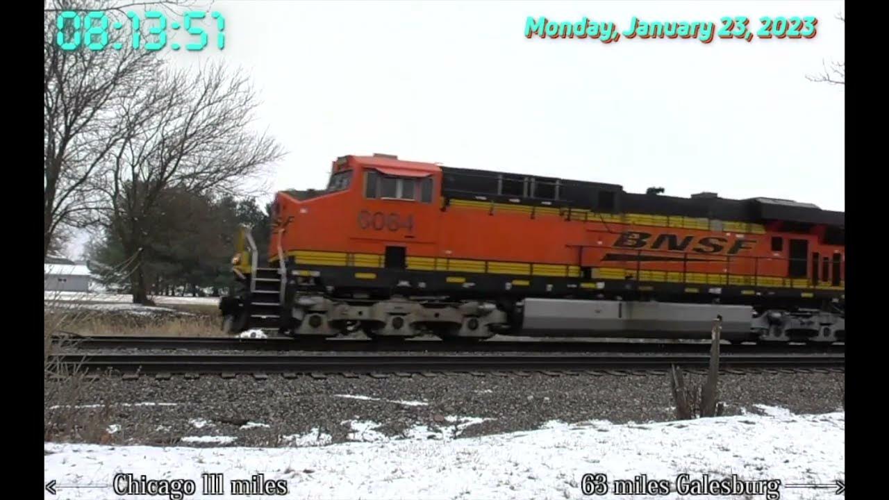 1/23/23 BNSF Mendota Sub Trains w/ BNSF Leading Amtrak, Amtrak OLS, Odd K5HA, FXE - YouTube