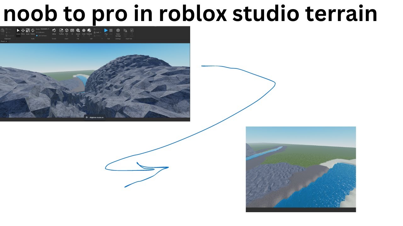 noob to pro with roblox terrain - YouTube