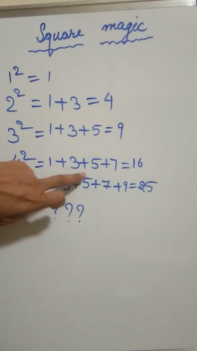 Magic Of Numbers||Square Numbers - YouTube