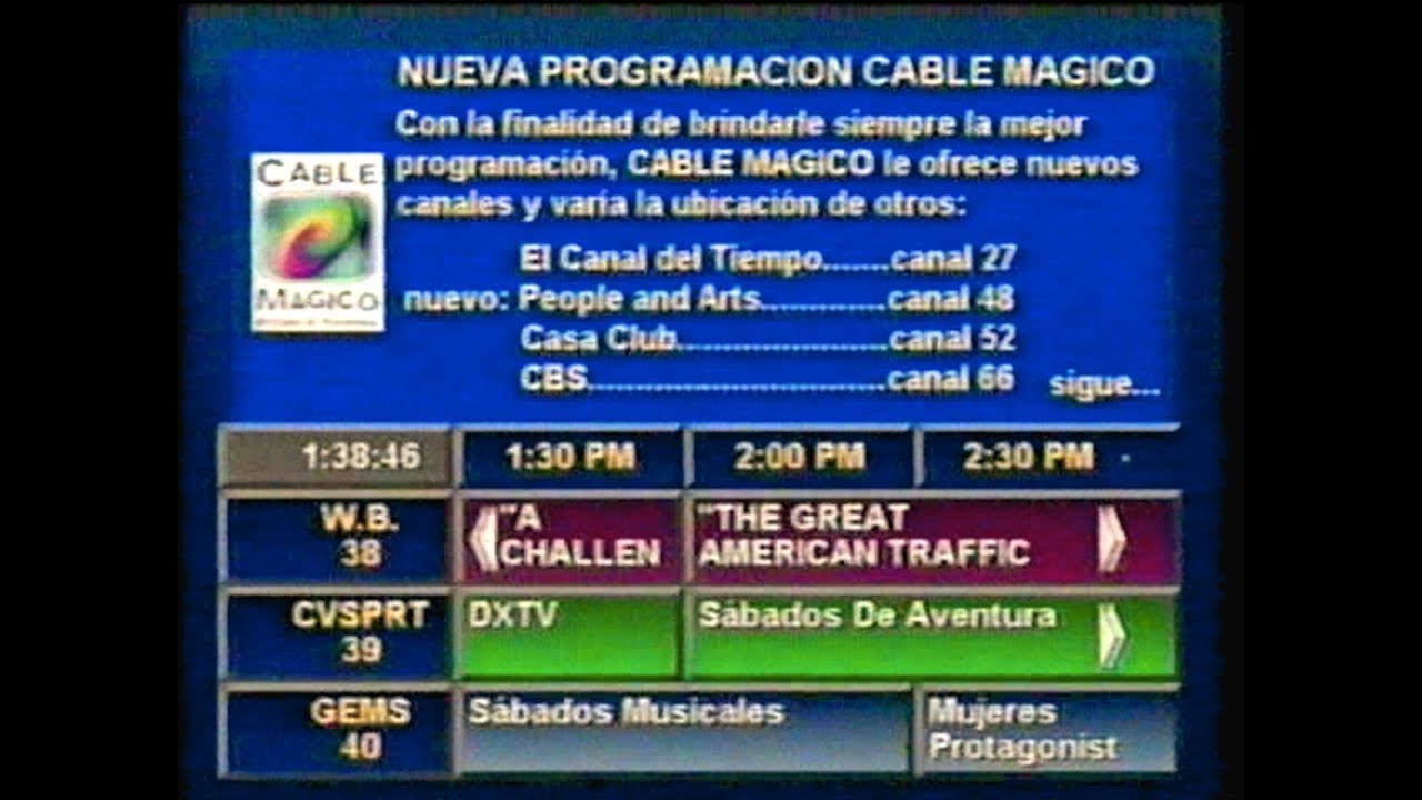 Cable Mágico 1997 - Programación de Perú - YouTube