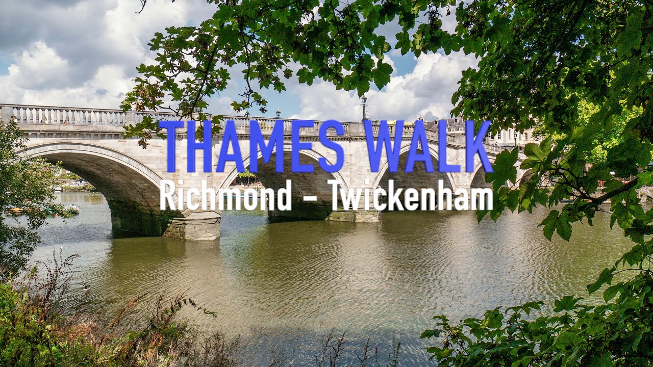 A walk on the Thames path between Richmond and Twickenham. - YouTube