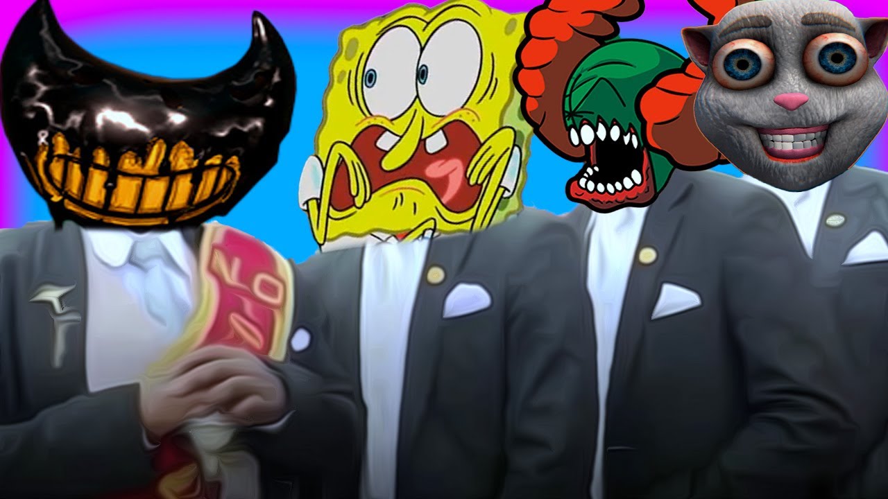 Bendy & SpongeBob & Tricky Clown & Talking Juan - Coffin Dance MEME ...