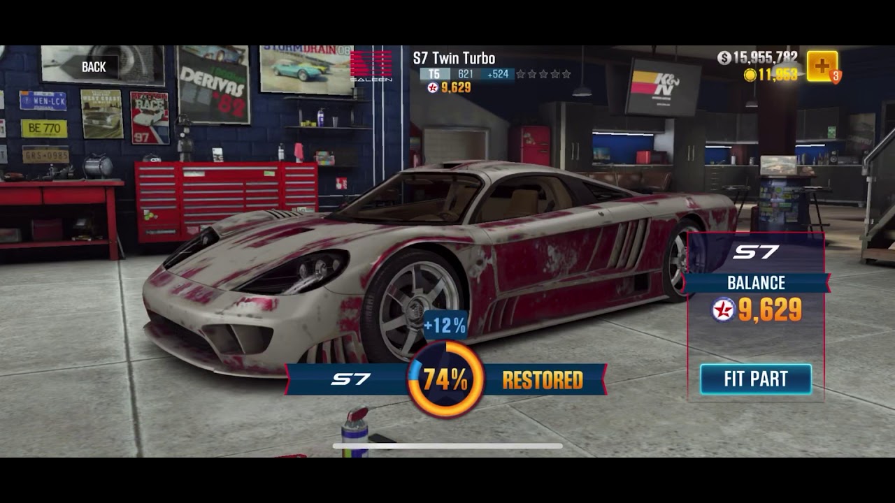 CSR2 saleen s7 twin turbo restoration part3 - YouTube