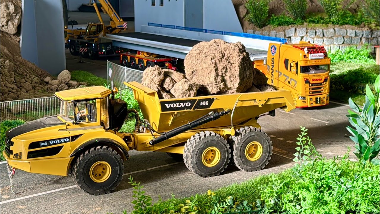 RC TRUCK MEGA ACTION: Best of RC models Tractors Excavator crane truck ...