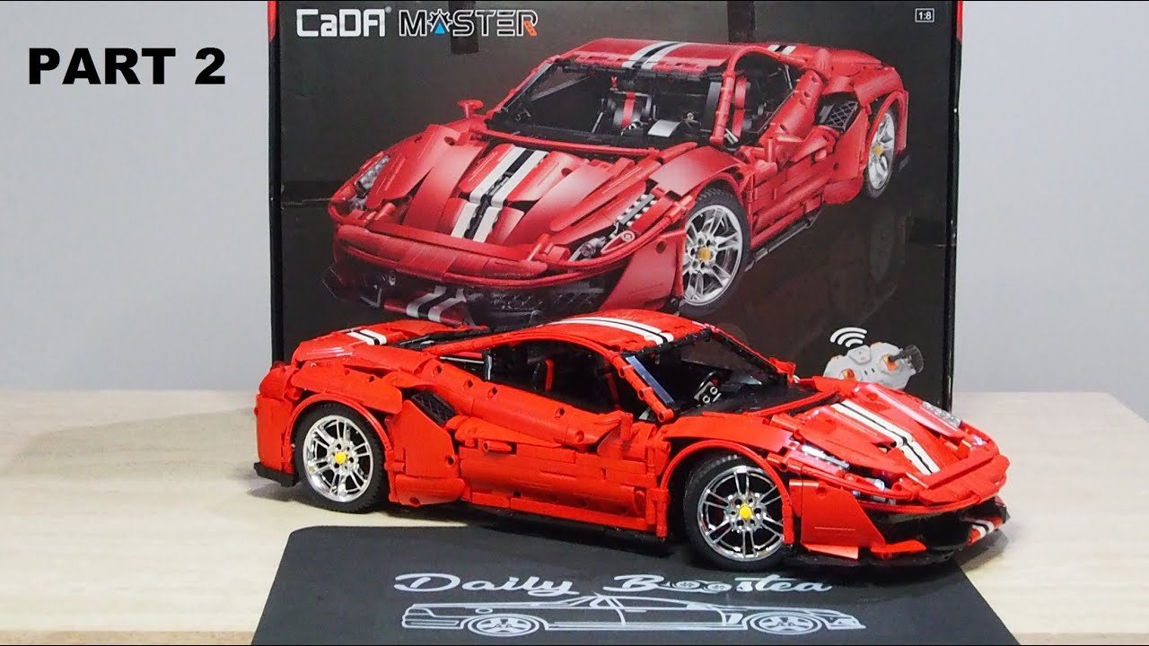 CaDA Master Ferrari 488 Pista LEGO Killer Part 2 - YouTube