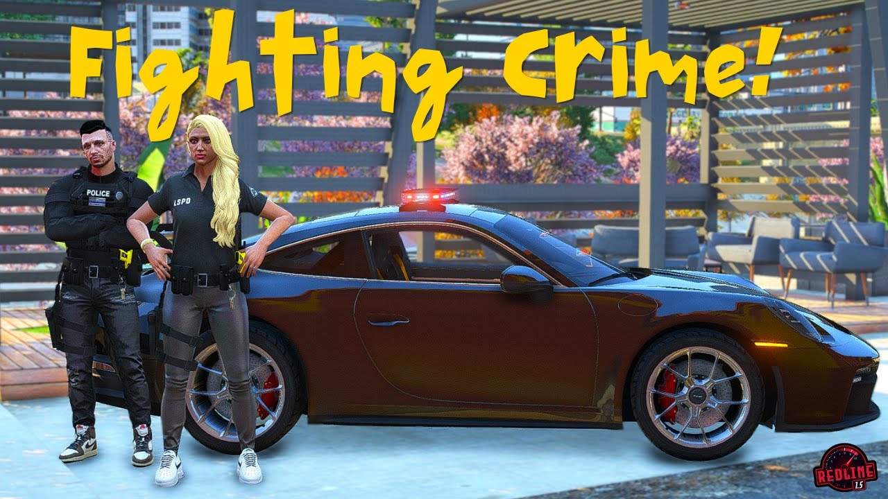 Fighting Crime- Redline RP- GTA RP - YouTube