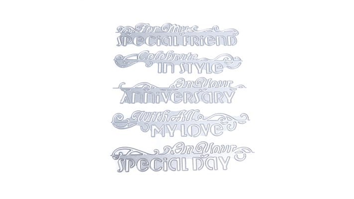 Crafter's Companion Edge'ables Dies Only Words - YouTube