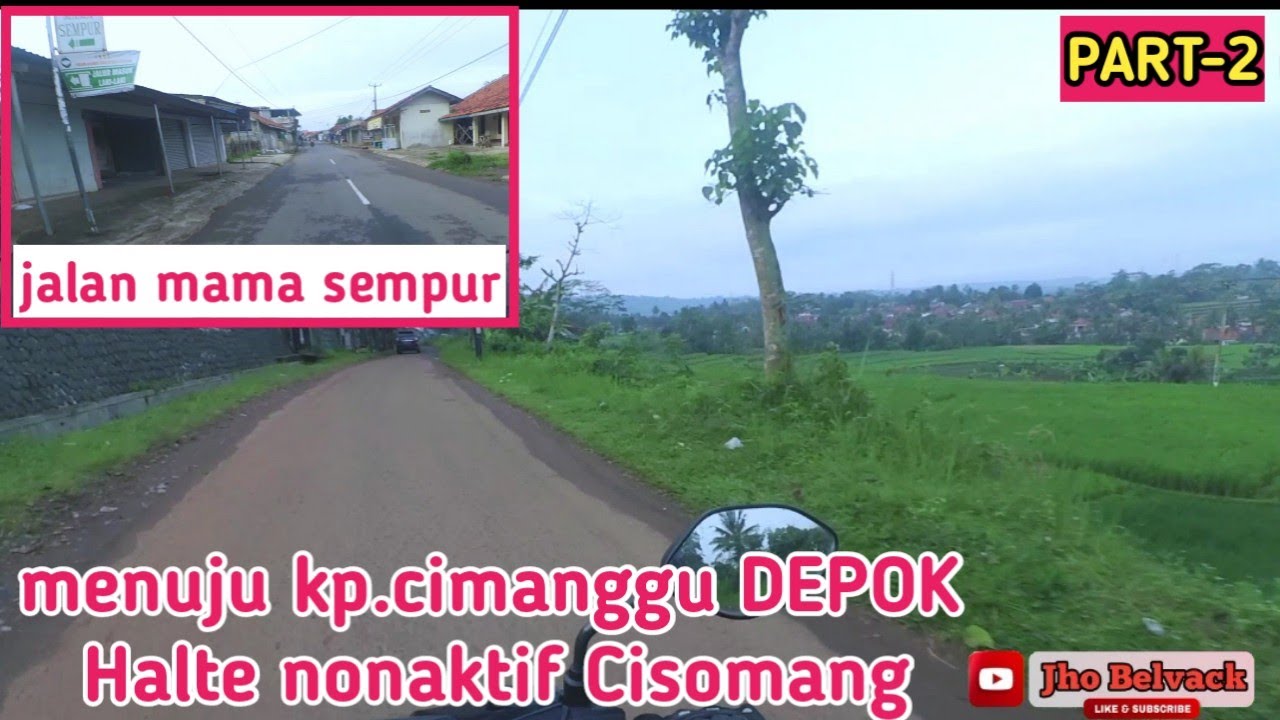 Rute jalan mama sempur plered sampai jembatan cimanggu di pagi hari ‼ ...