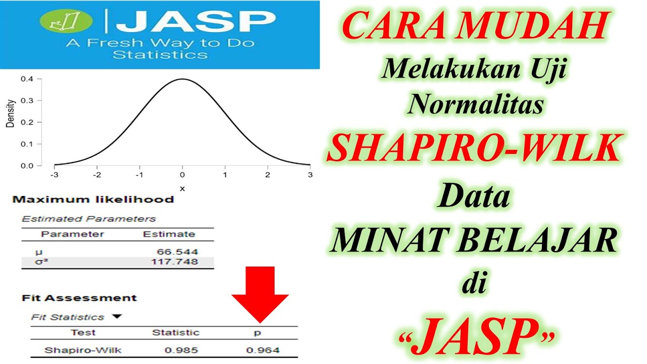 CARA MUDAH MELAKUKAN UJI NORMALITAS SHAPIRO WILK DATA MINAT BELAJAR DI ...