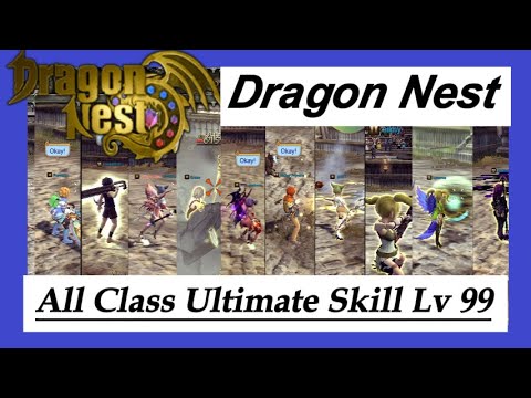 All Class/Job Ultimate skill Lv99 Dragon Nest PvP