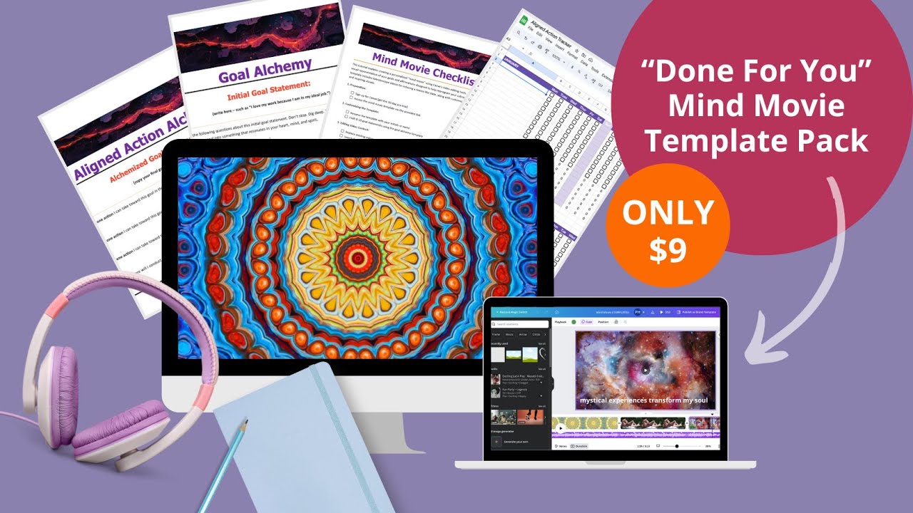 How to make a Mind Movie | Introducing the $9 Mind Movie Template Pack ...